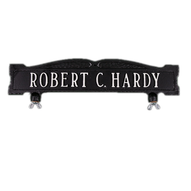 Montague Metal Products Inc. 1-Line Mailbox Sign & Reviews | Wayfair