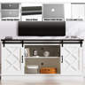 Ophelia & Co. 58" Wooden Media Tv Stand With Sliding Barn Door And ...
