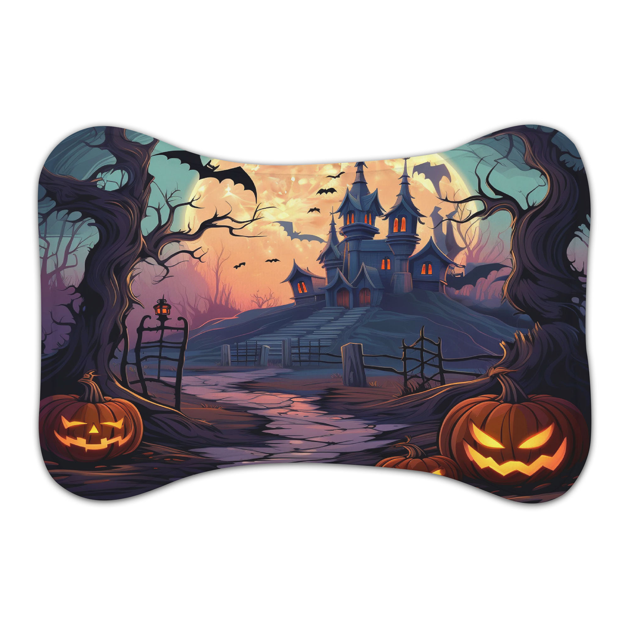 MentionedYou Spooky Structures - 1 Piece Bone Shape Feeding Mat | Wayfair
