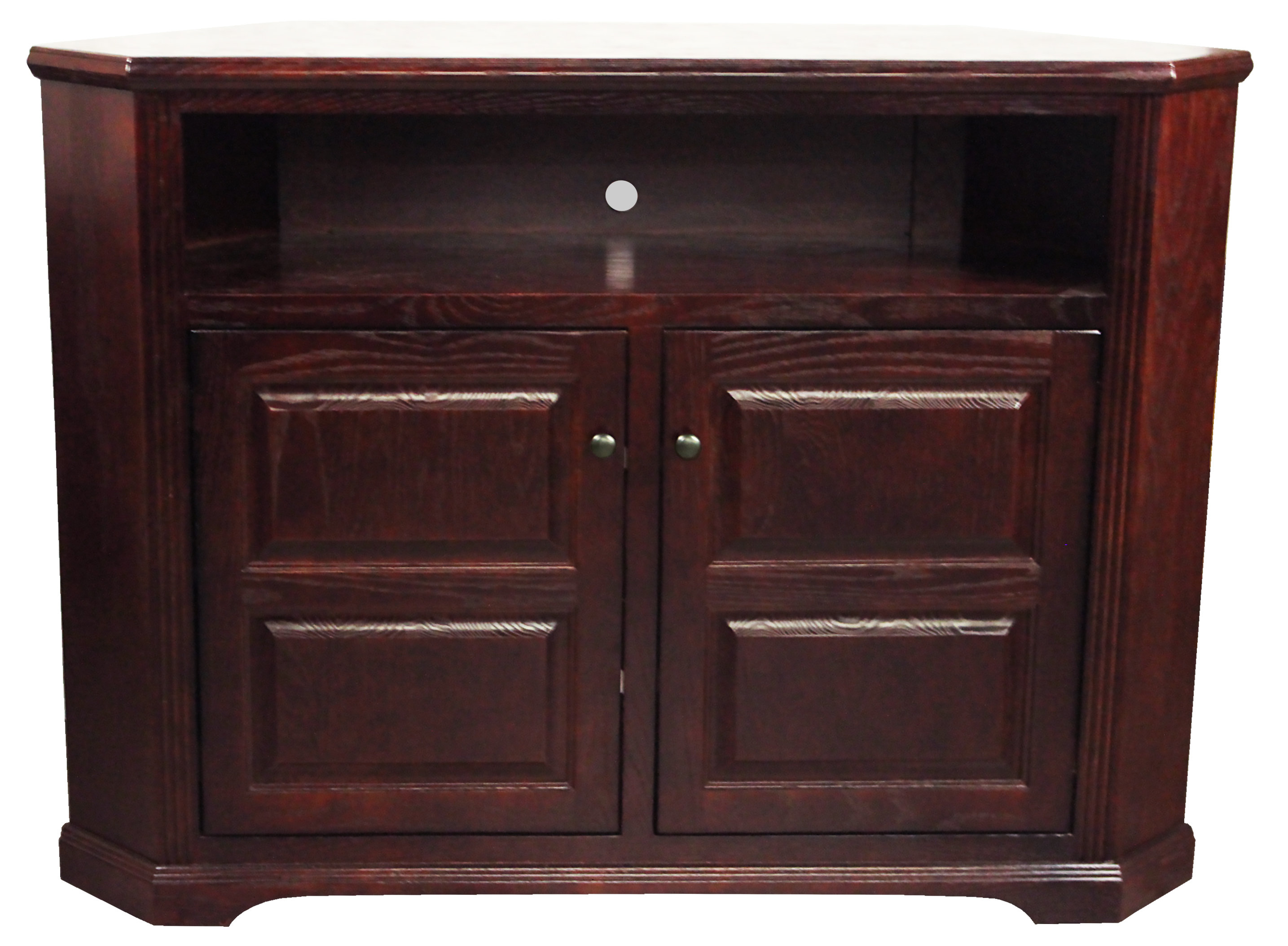 American Heartland Oak Tall TV Corner Cart | Perigold