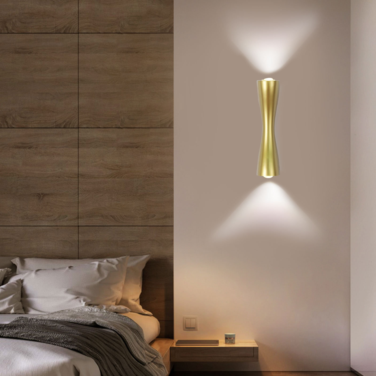 Everly Quinn 6W Sconce Cool LED Wall Light for Bedroom, Dining Room ...