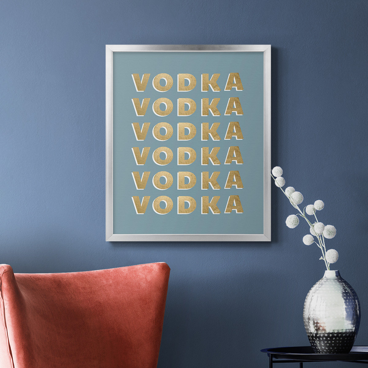 Ebern Designs Vodka Premium Framed Canvas - Ready to Hang | Wayfair