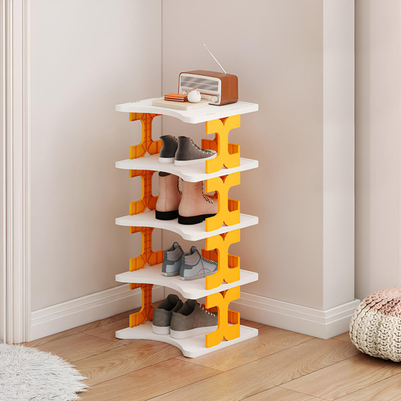 Rebrilliant Minimalist Shoe Rack, Multi-Layer Storage | Wayfair