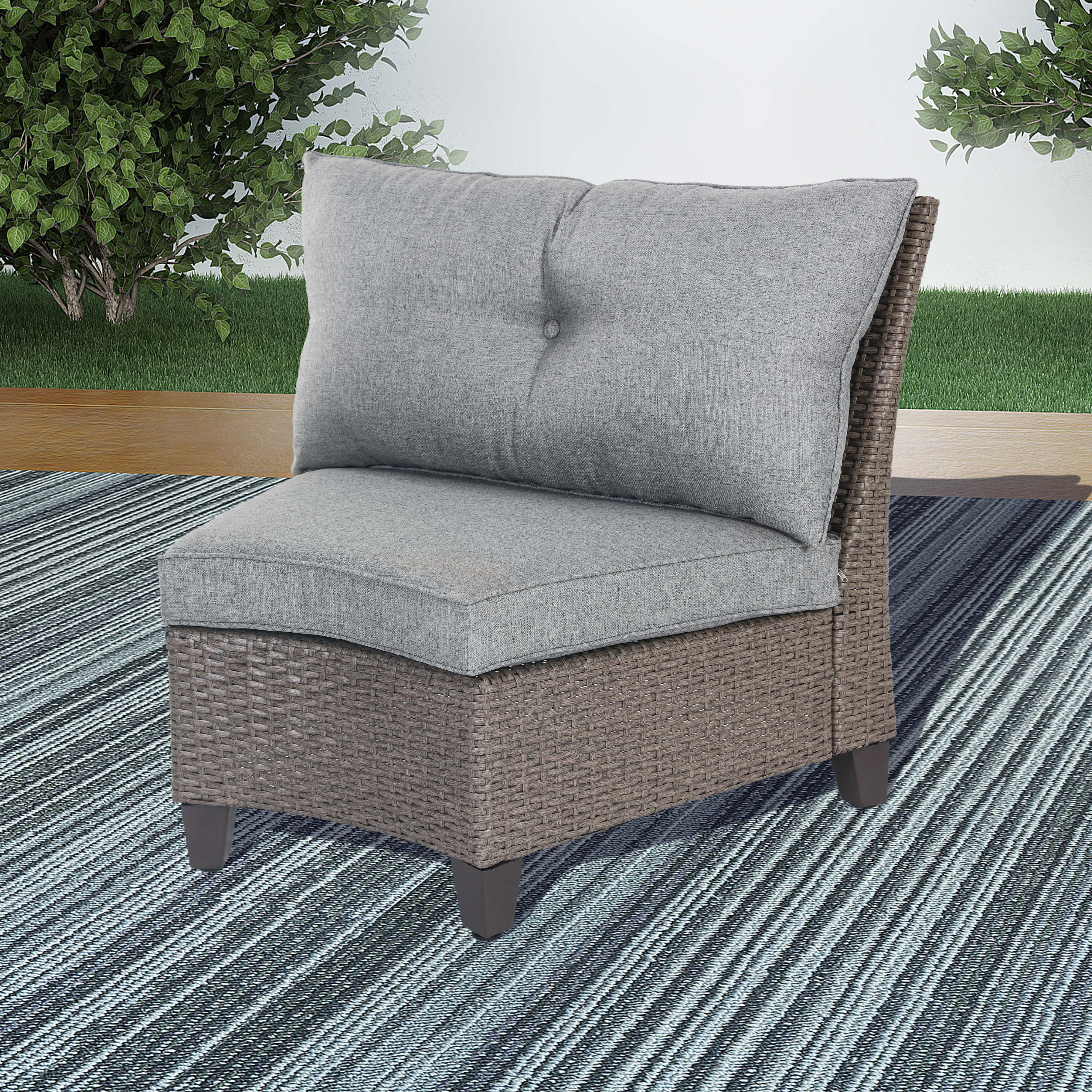 Highland Dunes Rashida Patio Chair with Cushions - Wayfair Canada