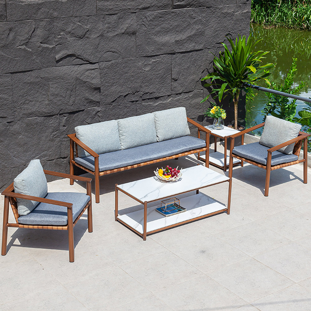Elegant Home Furnishings.s Beautiful Outdoor Microfiber Leather Sofa ...