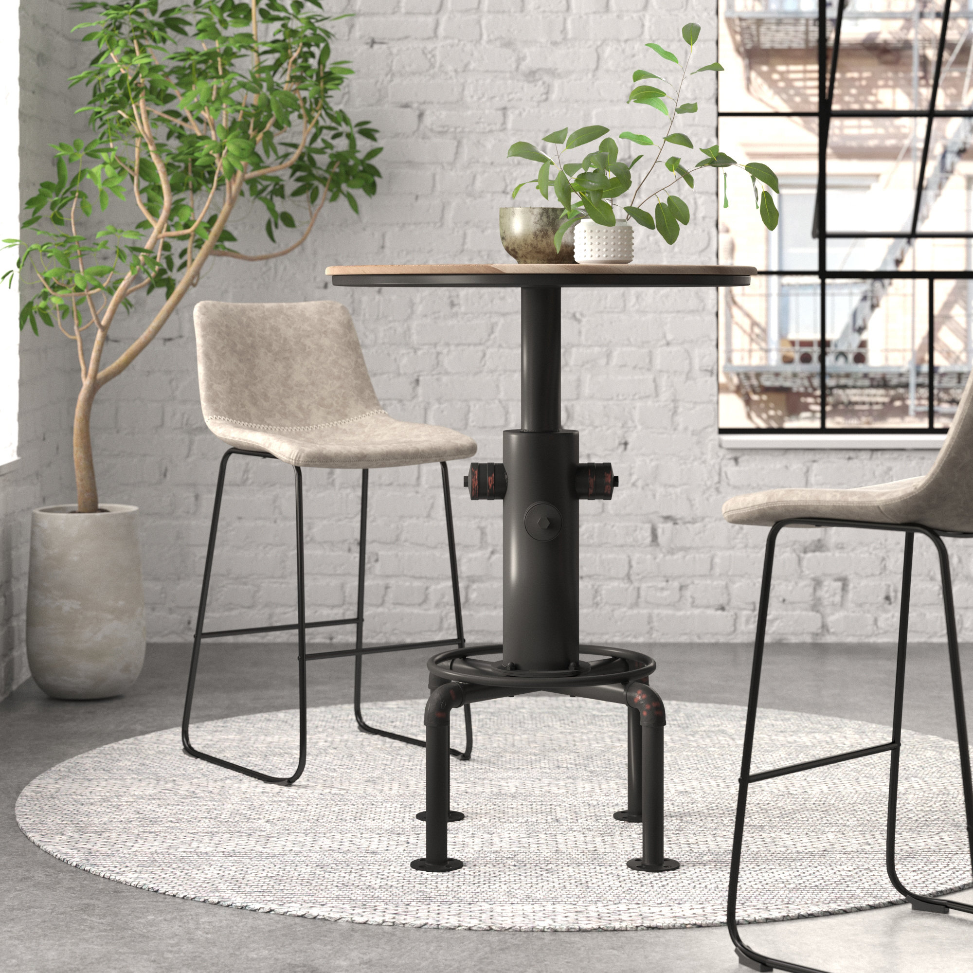 Steelside™ Reid Bar Height Dining Table | Wayfair