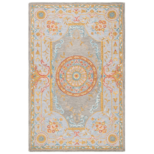 Bungalow Rose Paze Hand Tufted Wool And Cotton With Latex Oriental Rug ...