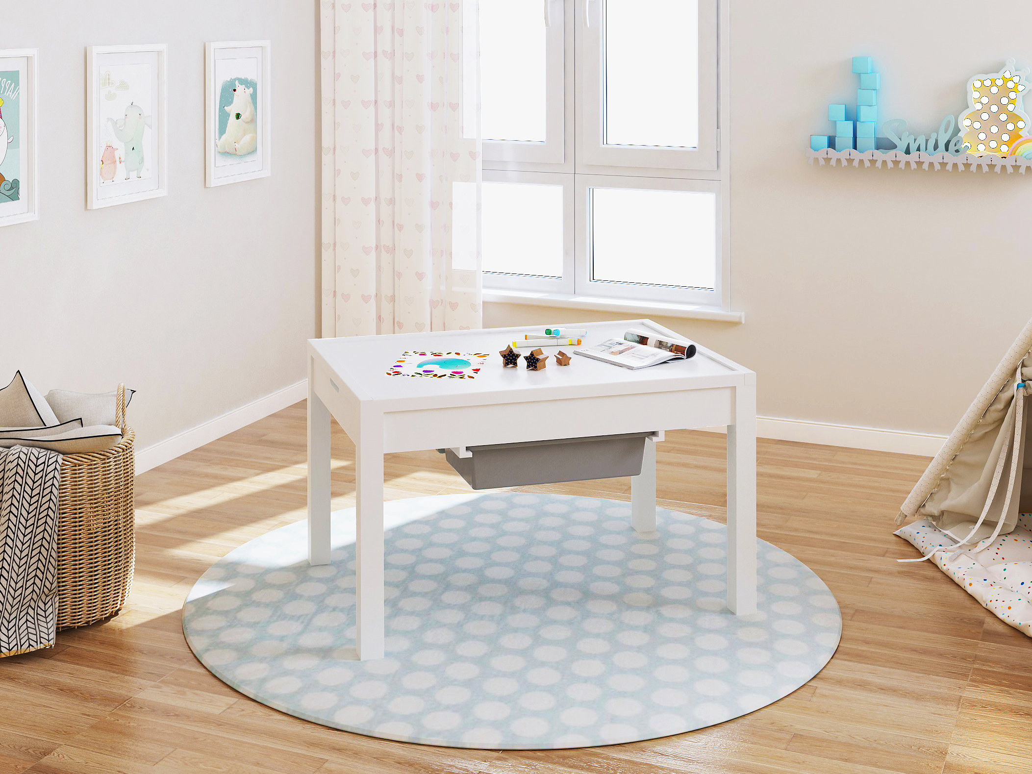 Harriet Bee Chama Kids Rectangular Play Table & Reviews - Wayfair Canada