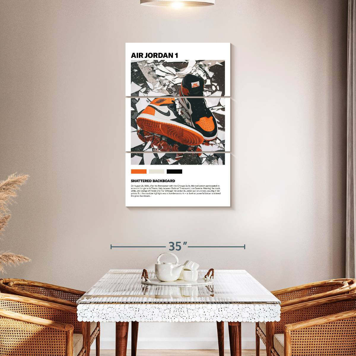 Elephant Stock Air Jordan 1 Shattered Backboard White | Wayfair