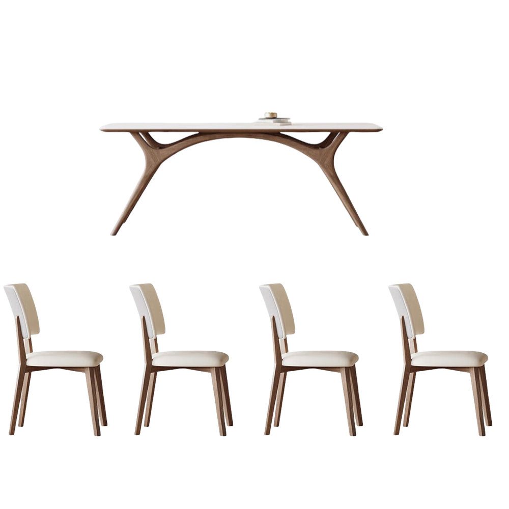 RESROS Rectangular stone slab dining table | Wayfair