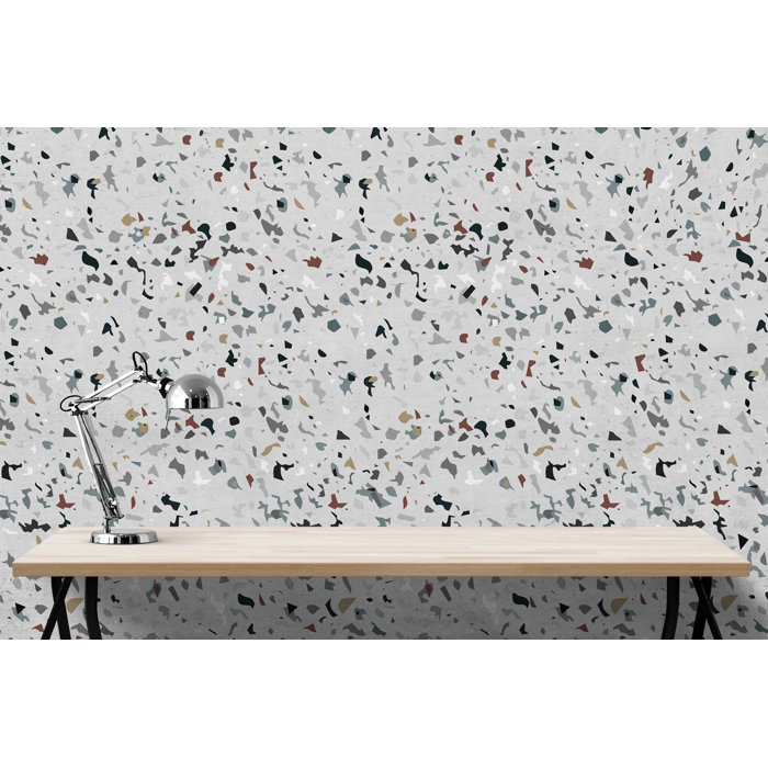 Corrigan Studio® Grise Terrazzo Wall Mural | Wayfair