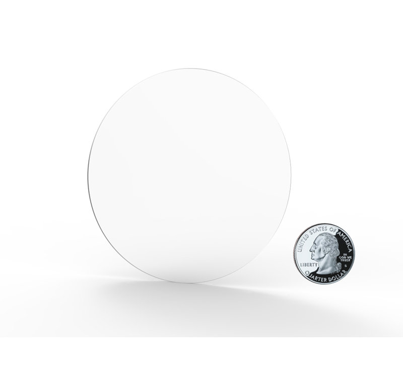 FixtureDisplays 4" Clear Acrylic Plexiglass Lucite Circle Round Disc, 3 ...