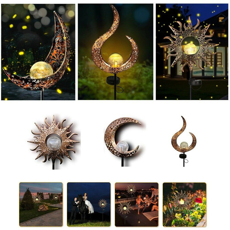 LINKPAL Gold Low Voltage Solar Powered Integrated LED Pathway Light ...