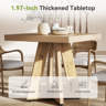 The Twillery Co.® 31.5" Square Pedestal Wood Conference Table, Compact ...