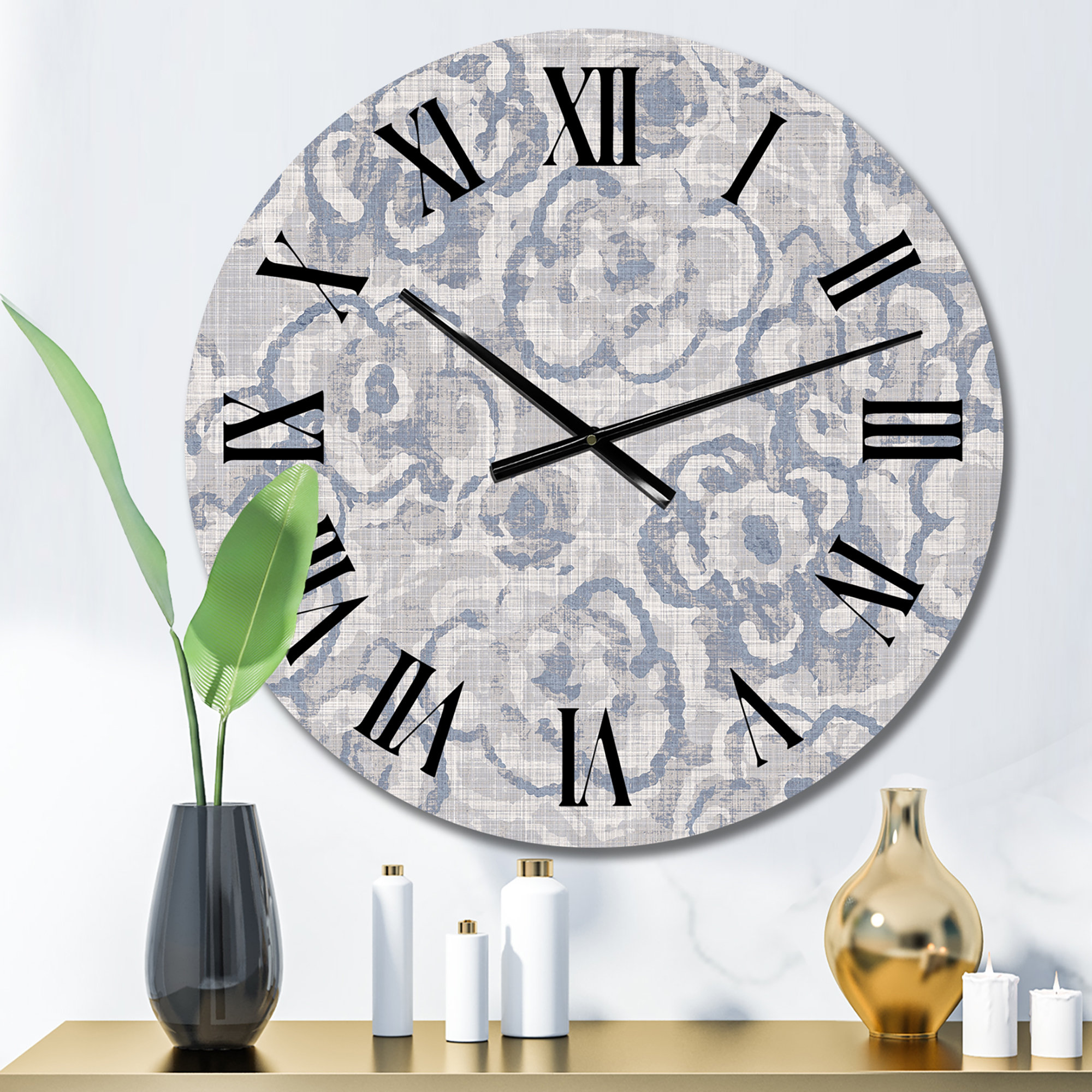 East Urban Home Moiser Oversized Moiser Wall Clock - Wayfair Canada