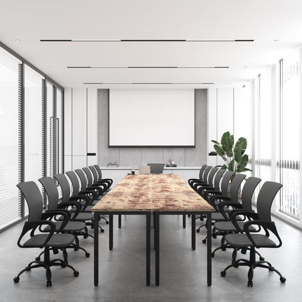 17 Stories 220.4''Wide 20ft Modern Modular Rectangular Conference Table ...