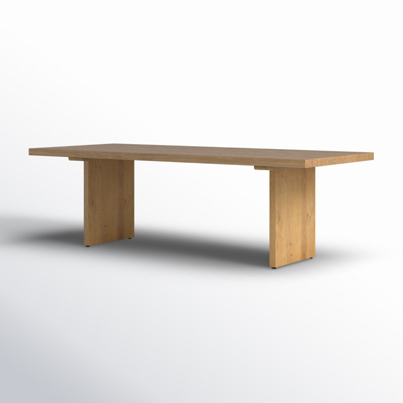 Joss & Main Cognac 96'' Solid Oak Dining Table & Reviews | Joss & Main