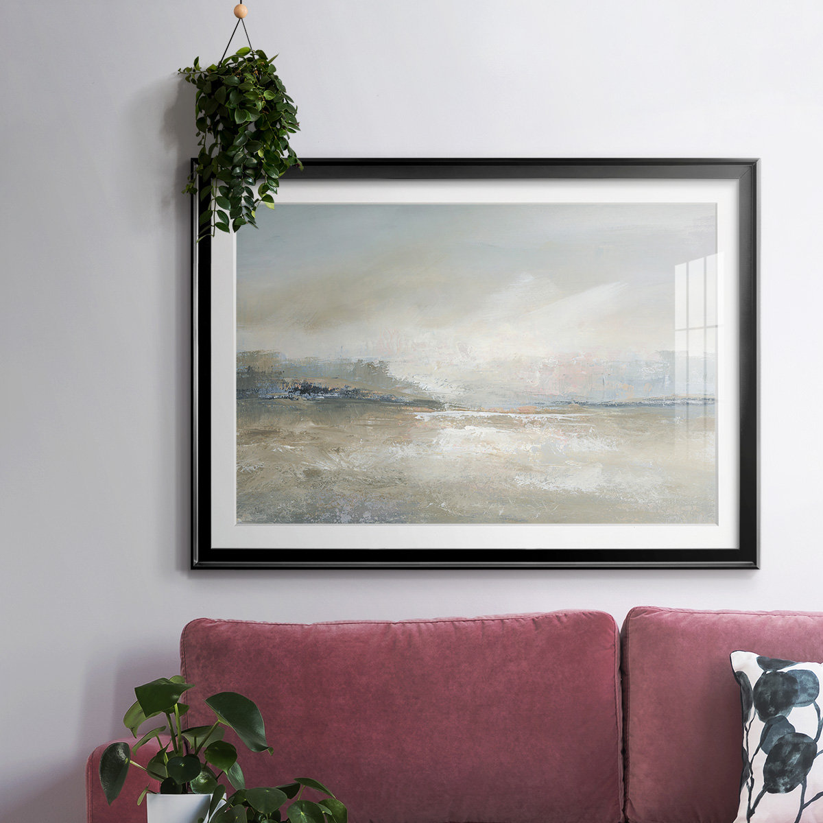 Wrought Studio™ Horizon Haze-FramedFramed Print W Beveled Matt and ...