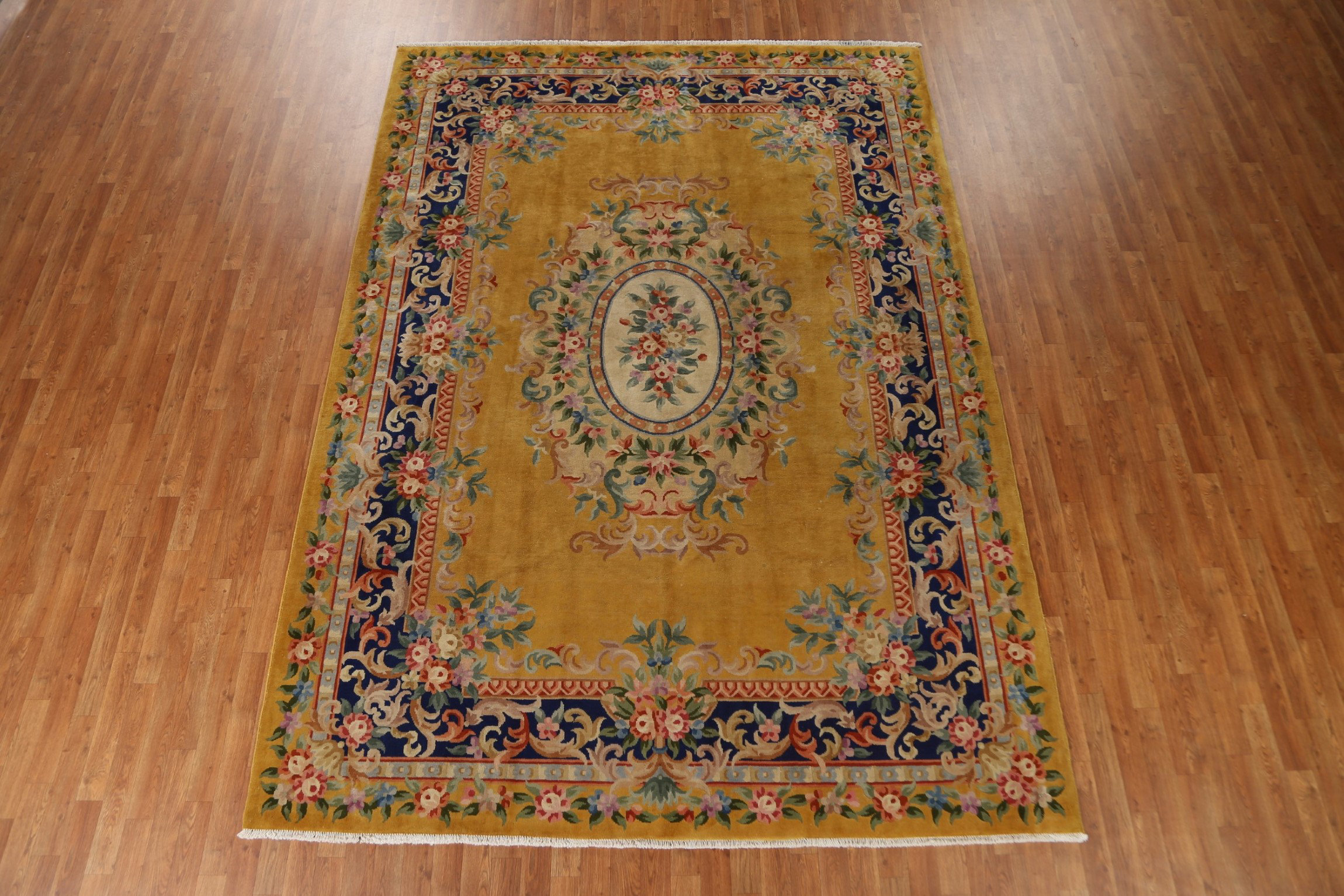 Rugsource Vintage Art Deco Nichols Area Rug Hand-Knotted 8X11 | Wayfair