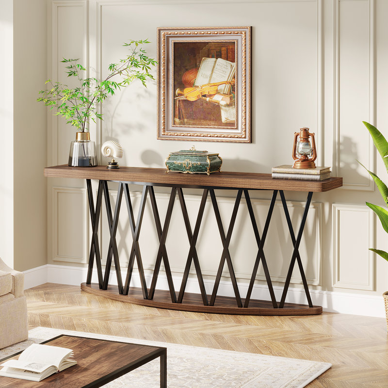 17 Stories Venissa 71" Extra Long Console Sofa Table | Wayfair