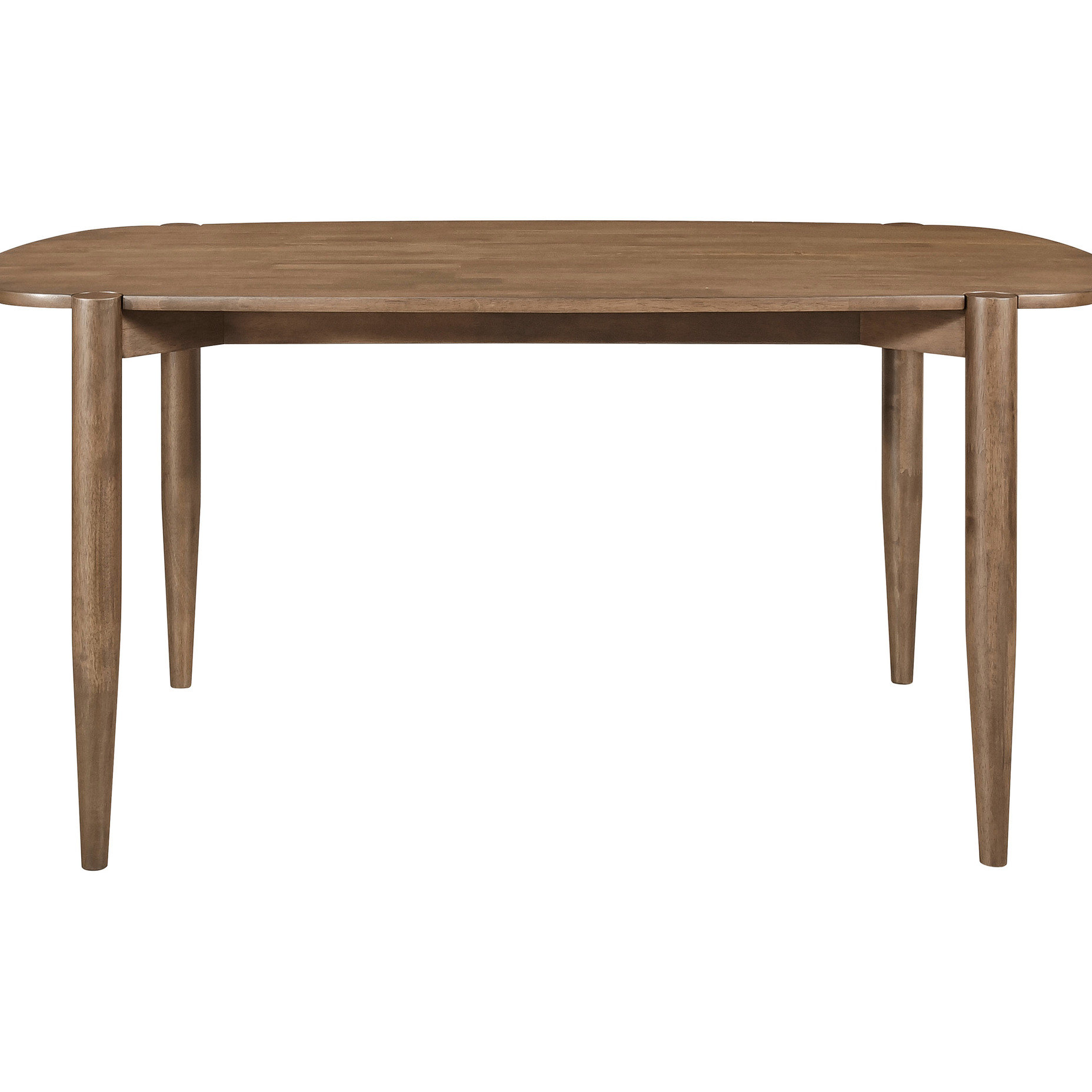 Latitude Run® Mid - Century Modern Influenced Walnut Solid Wood Dining ...