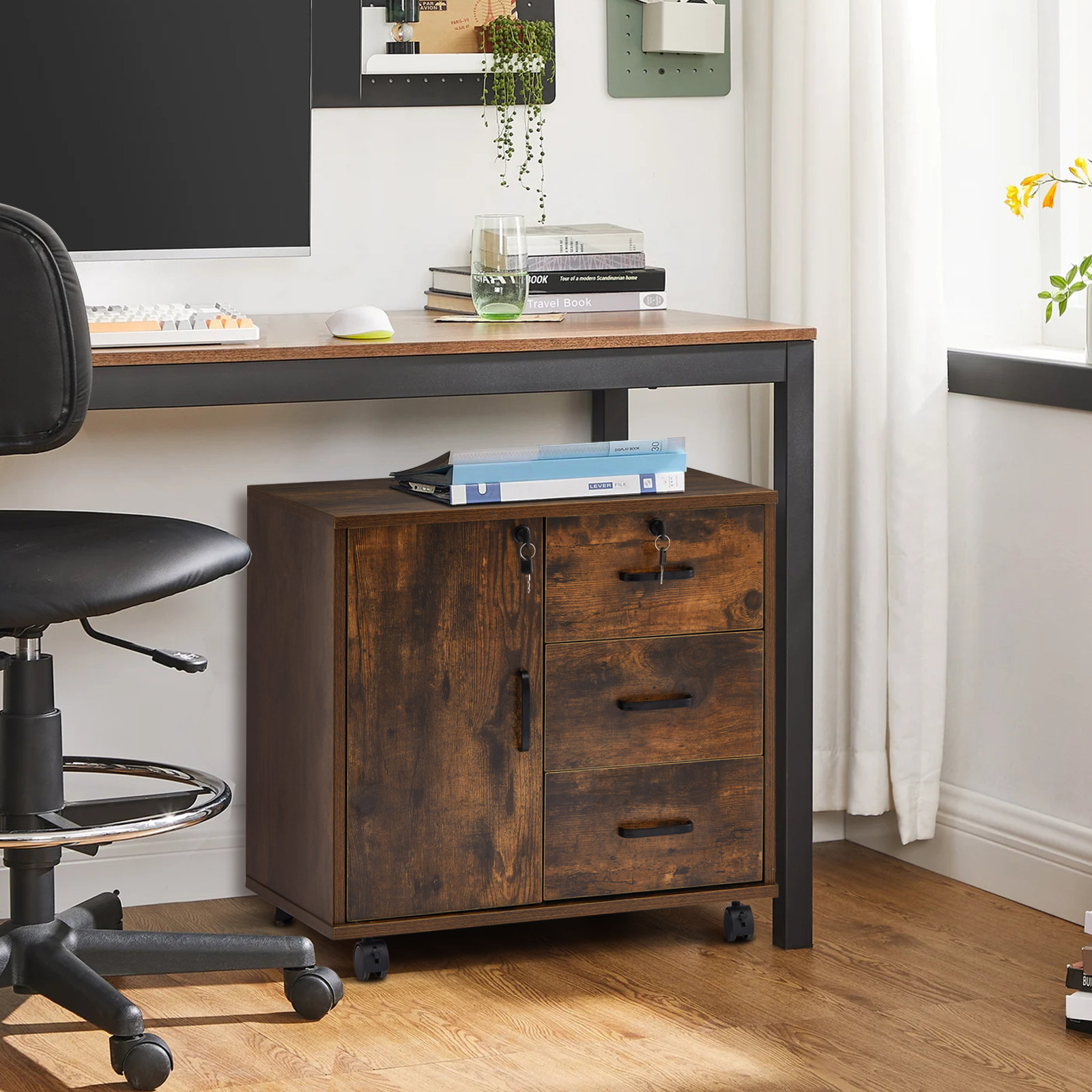 Alpen Home Soriano Lockable 3 Drawer Filing Cabinet | Wayfair.ie