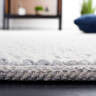 Wade Logan® Charvik Striped Handmade Area Rug in Ivory/Light Gray ...