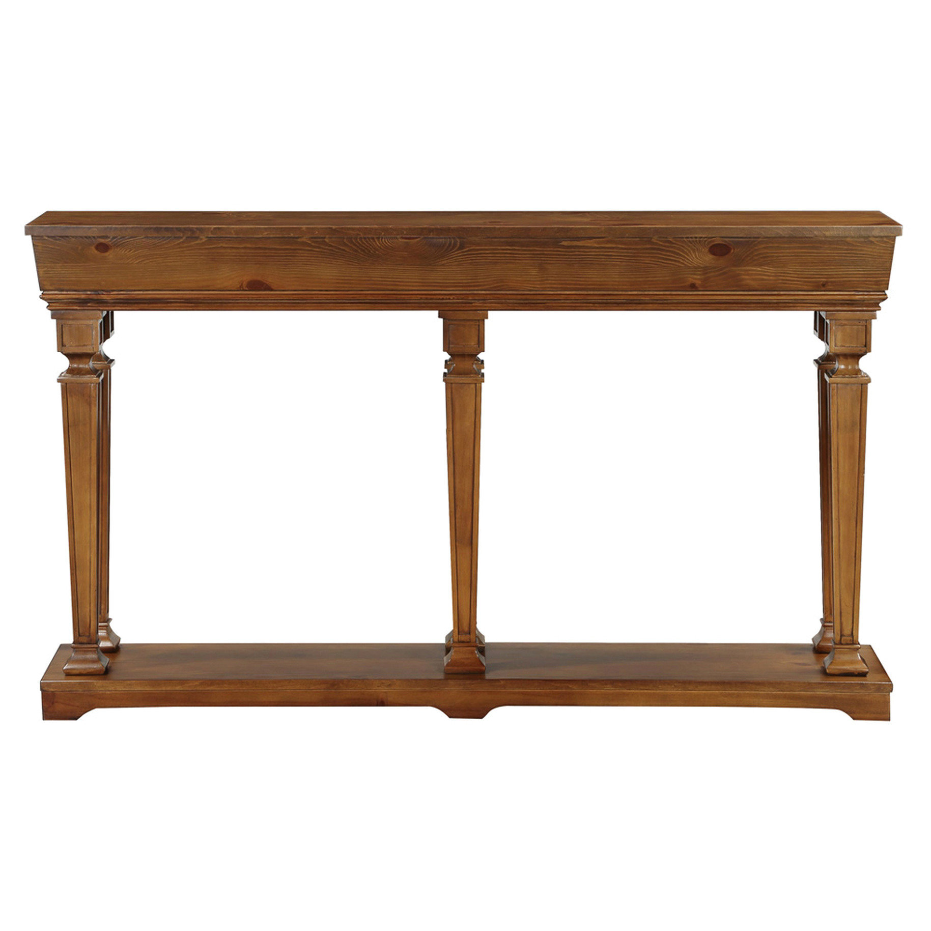 Red Barrel Studio® Console Table In Oak With Rectangular Base And ...