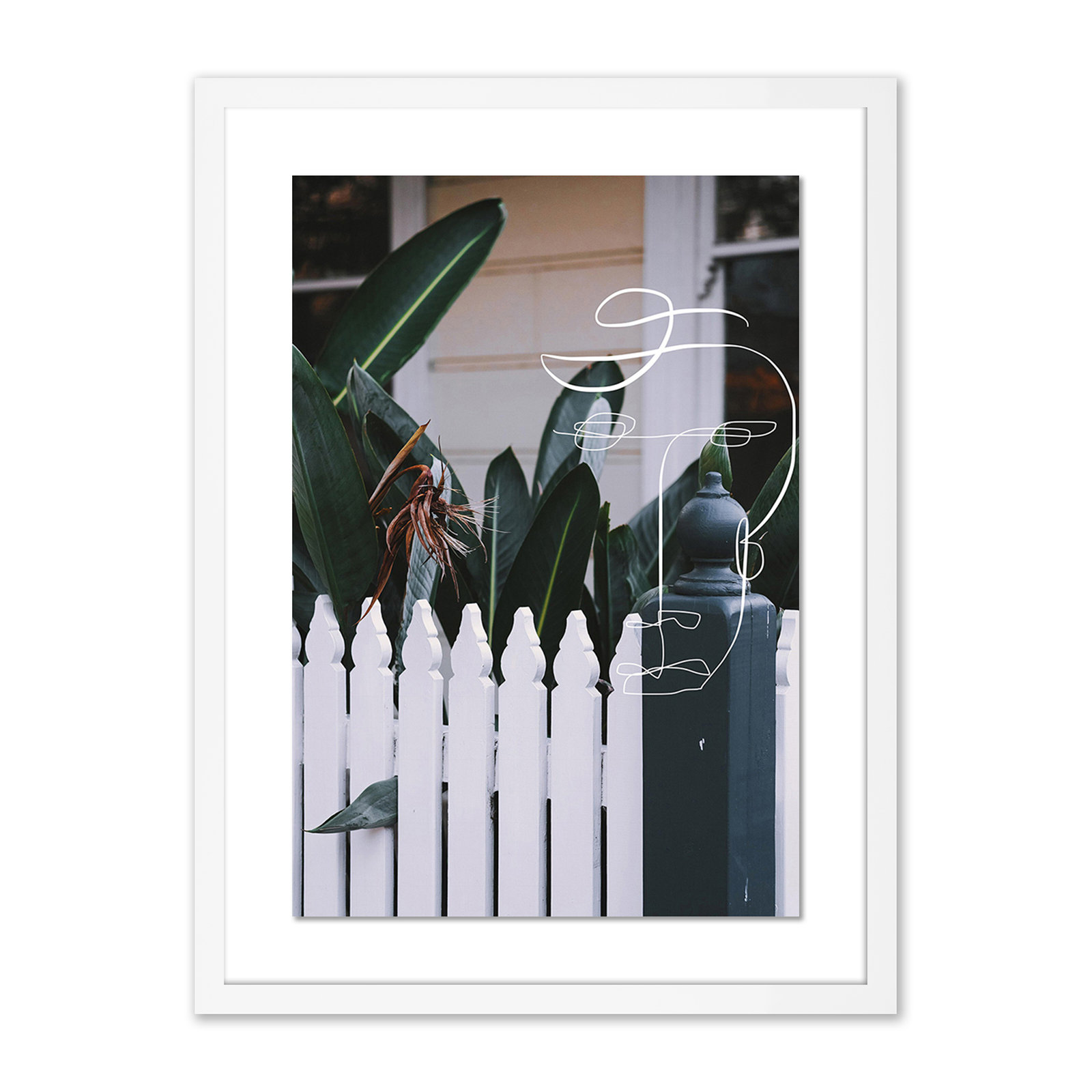 Four Hands Art Studio Many Faces 56 by Chloe Besson - Picture Frame ...