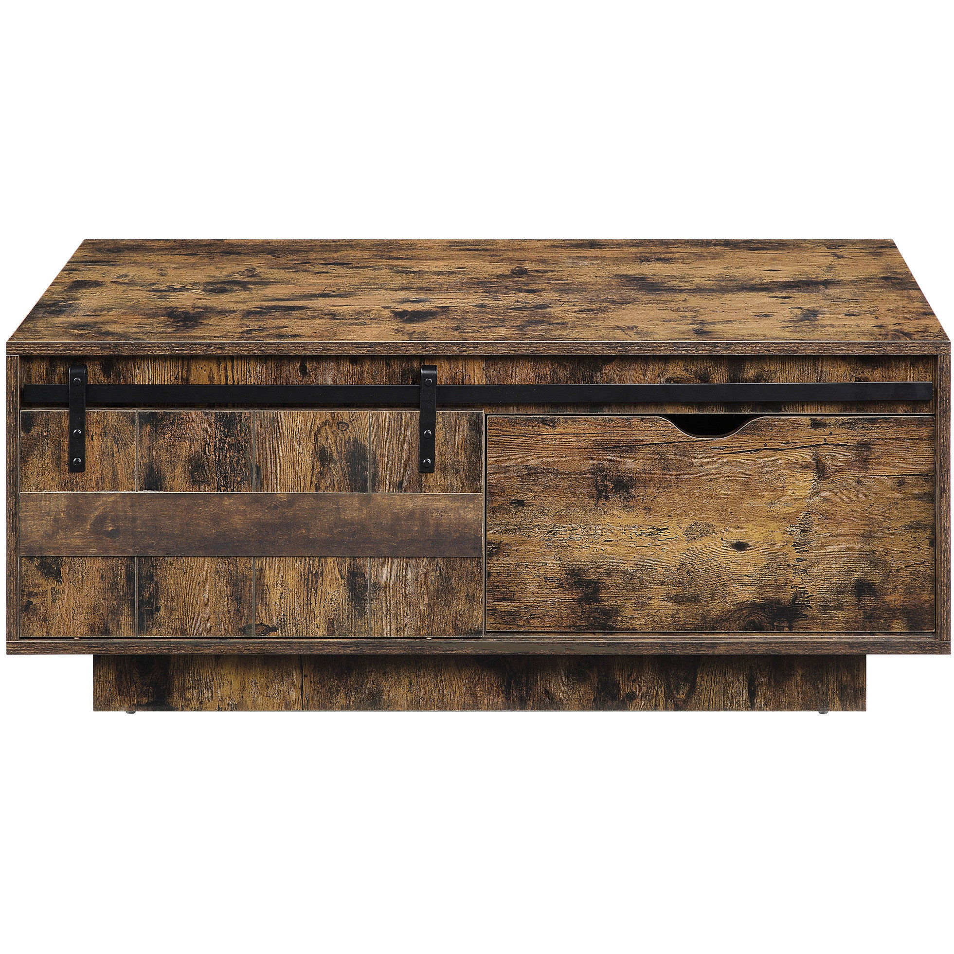Ophelia & Co. Modern Rustic Desk With Sliding Door And Spacious Drawer ...