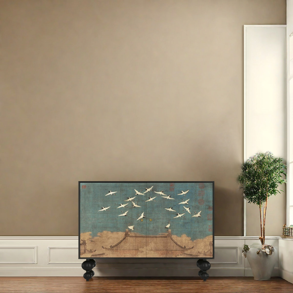 Charlton Home® Aesthetics living room storage decoration cabinet | Wayfair