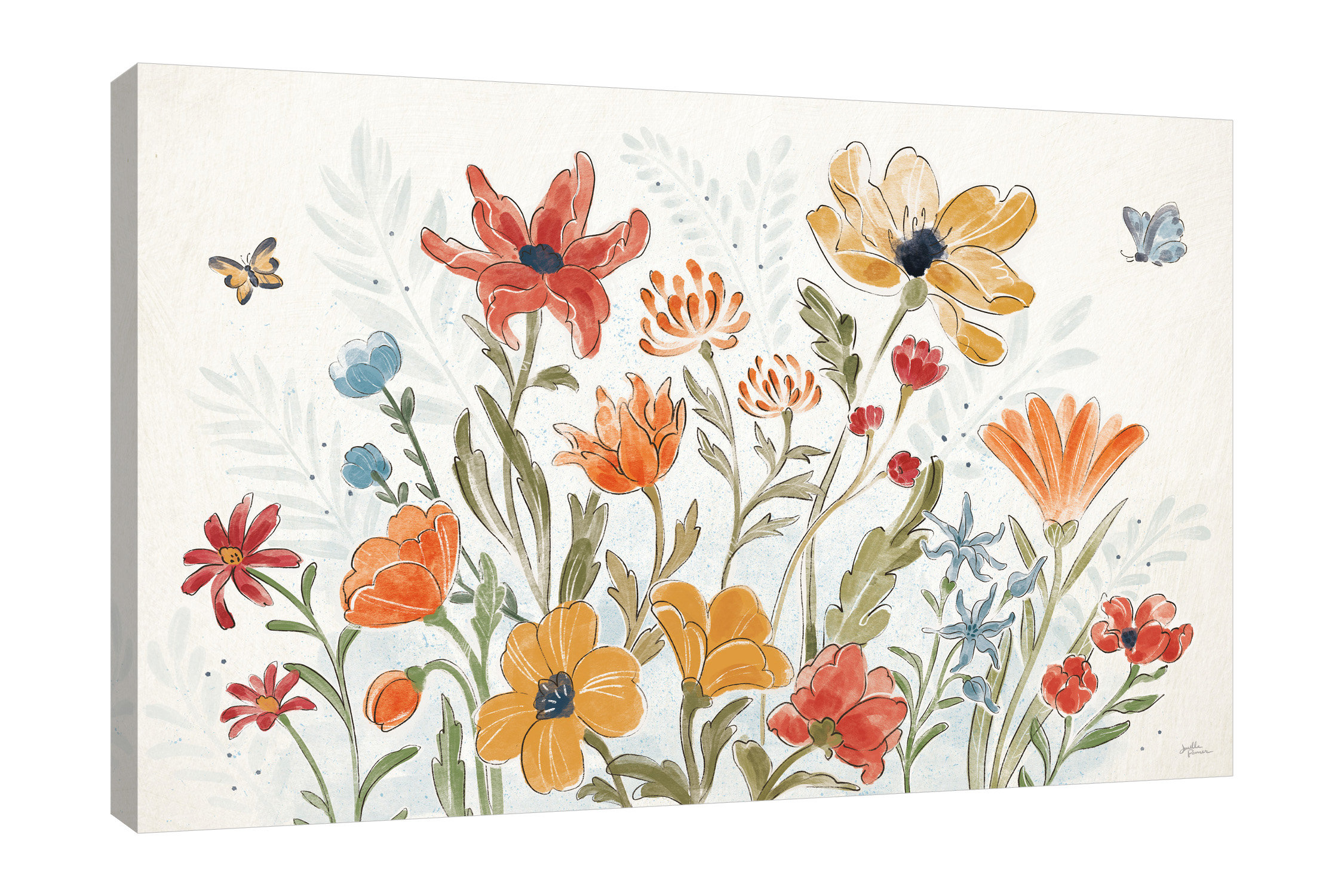 Jaxson Rea Spiced Petals I by Janelle Penner - Wrapped Canvas Painting ...