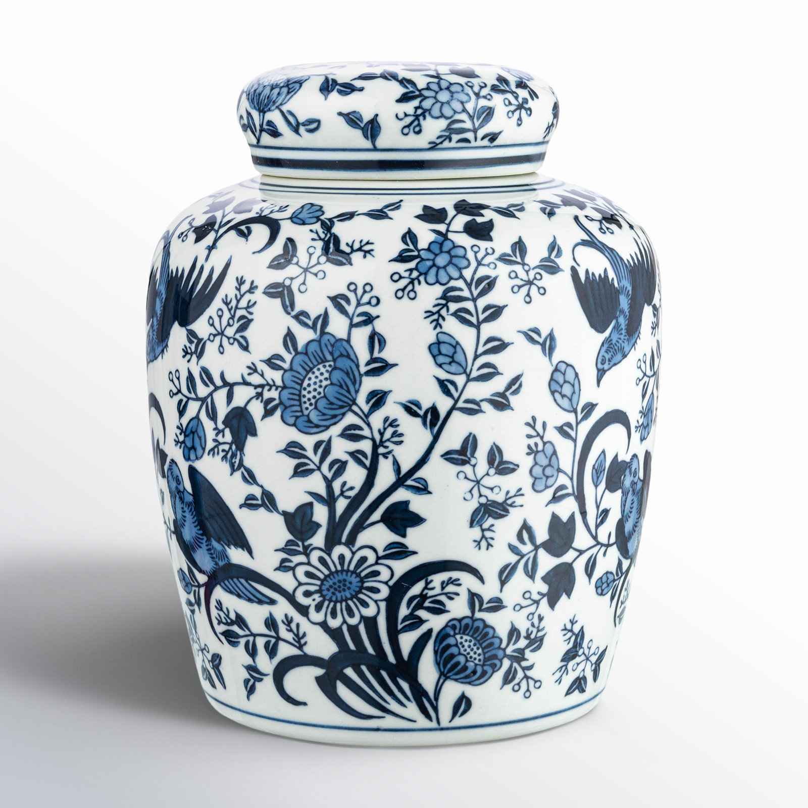 Birch Lane™ Chadwicks Decorative Bird Ceramic Ginger Jar with Lid ...