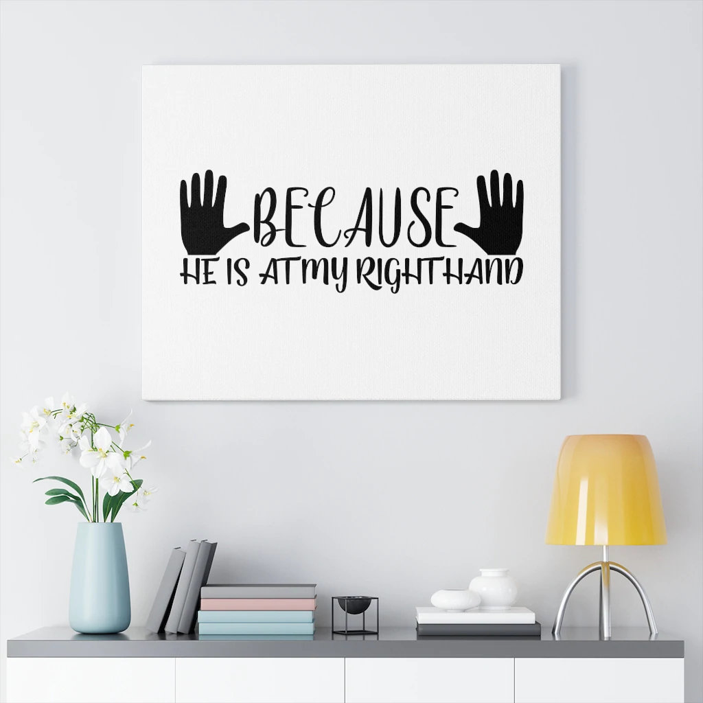 Trinx He Is At My Right HandChristian Wall Art Bible Verse Print Ready ...