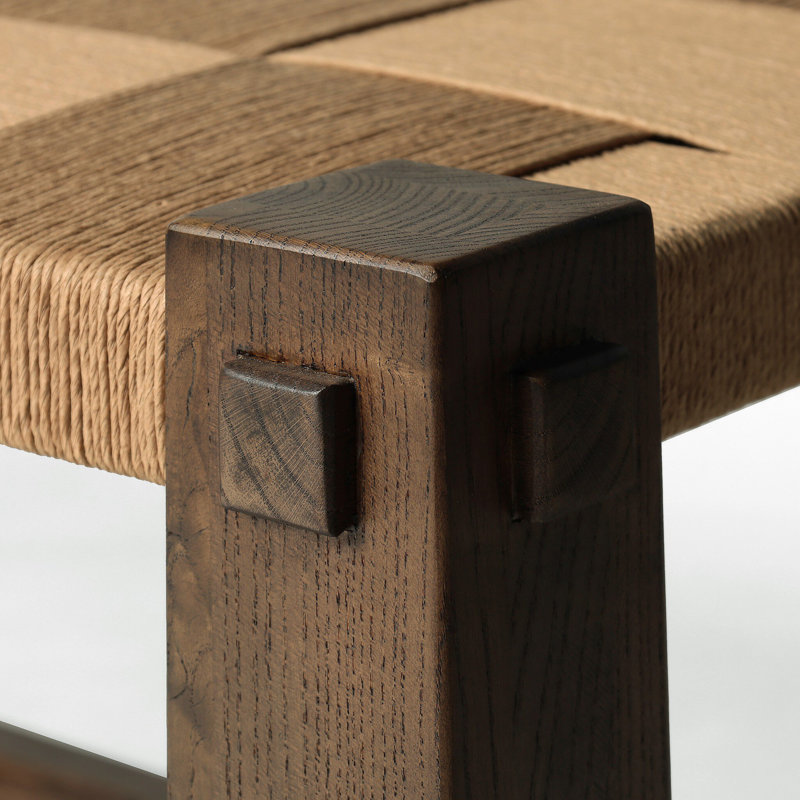 Bayou Breeze Corisha Accent Bench-Natural Paper Cord | Wayfair