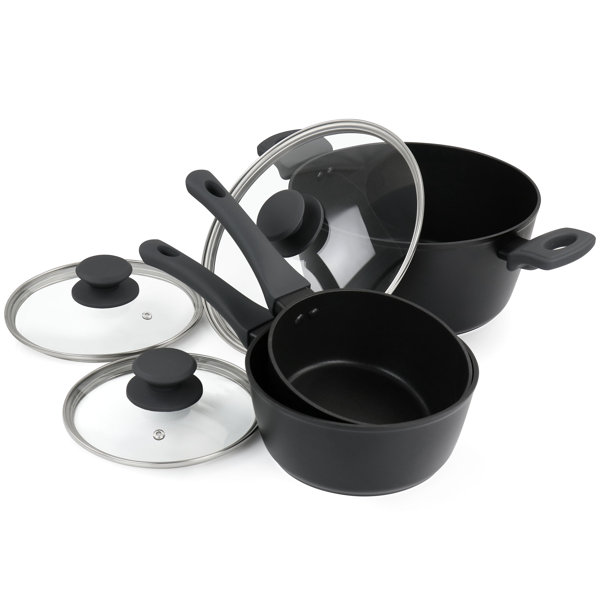 Gibson Elite Soho Lounge 15 Piece Non Stick Cookware Combo Set In Black ...