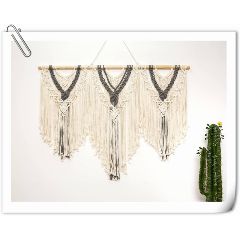 Bungalow Rose Hand Woven Cotton Tapestry | Wayfair