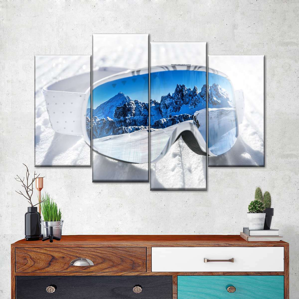 Millwood Pines Ski Goggles Wall Art Multi Piece Canvas Print - Wayfair ...
