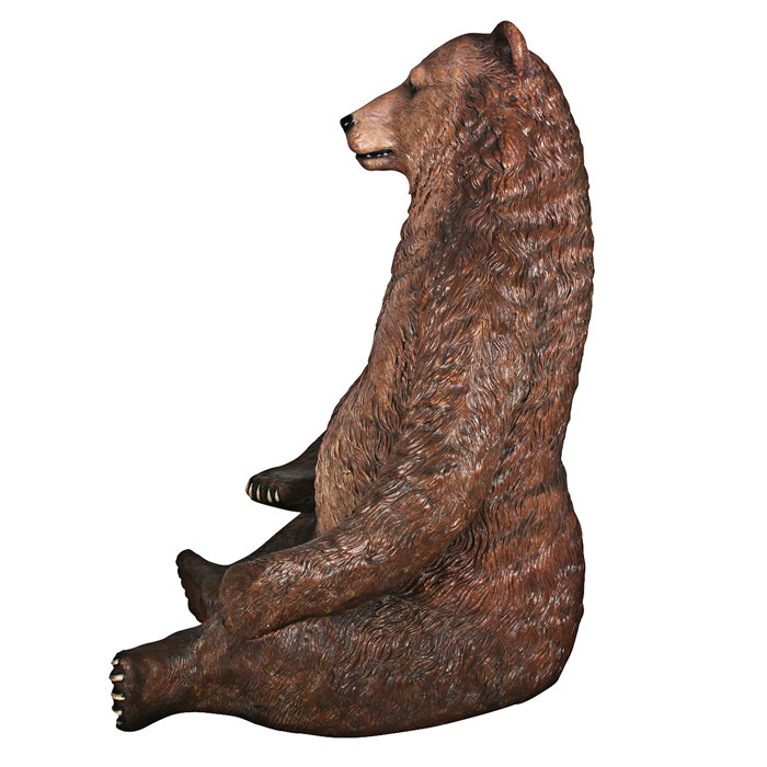 Design Toscano Sitting Pretty Oversized Bear Statue | Wayfair