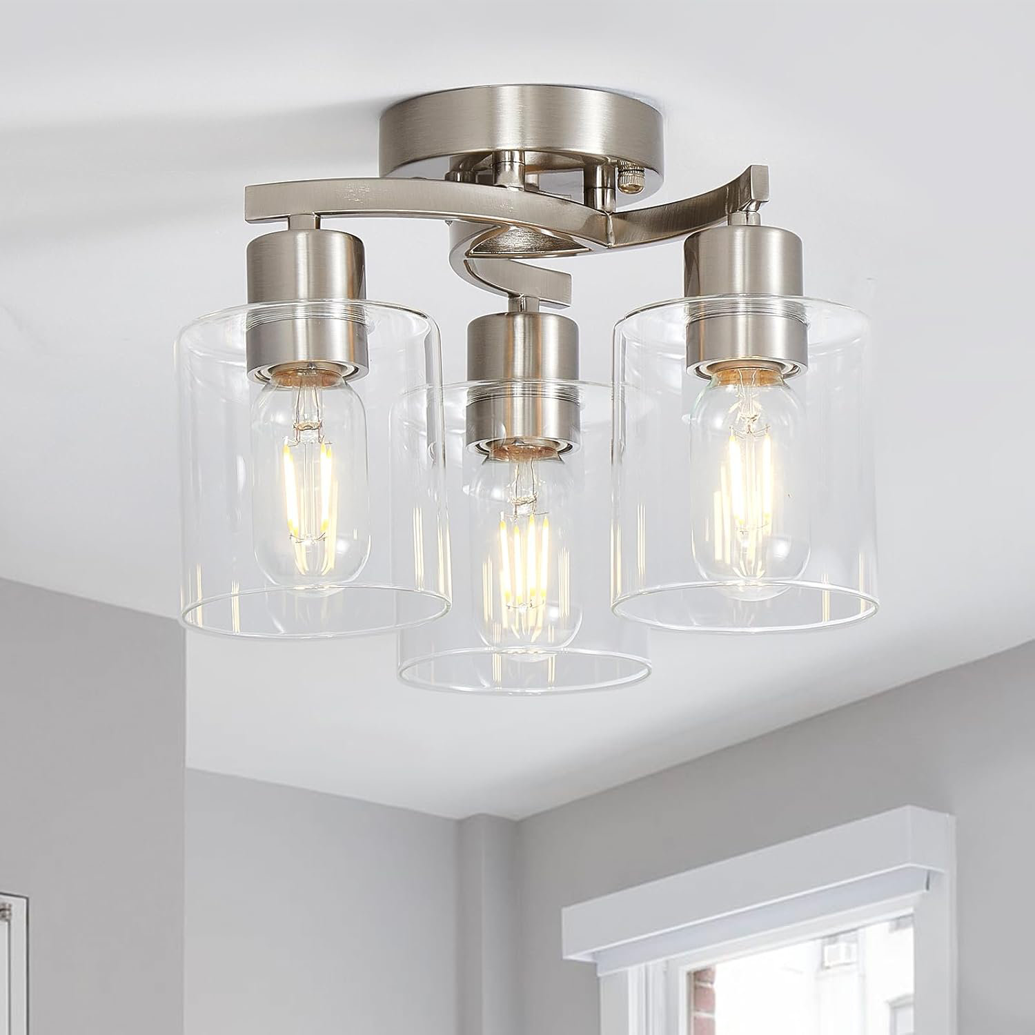 Latitude Run® Semi Flush Mount Ceiling Light | Wayfair