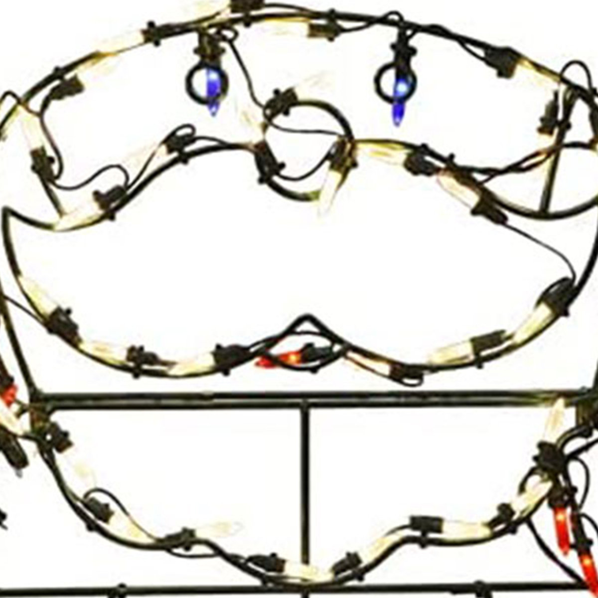 ProductWorks 48 In Pro-Line LED Animation Waving Santa Christmas Yard ...