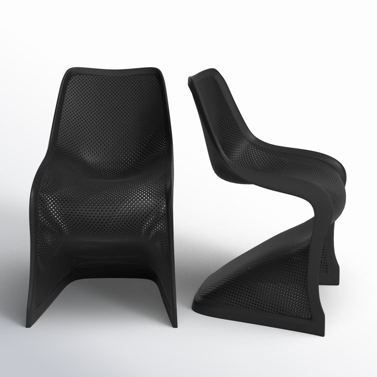 AllModern Spector Outdoor Stacking Dining Side Chair & Reviews | Wayfair