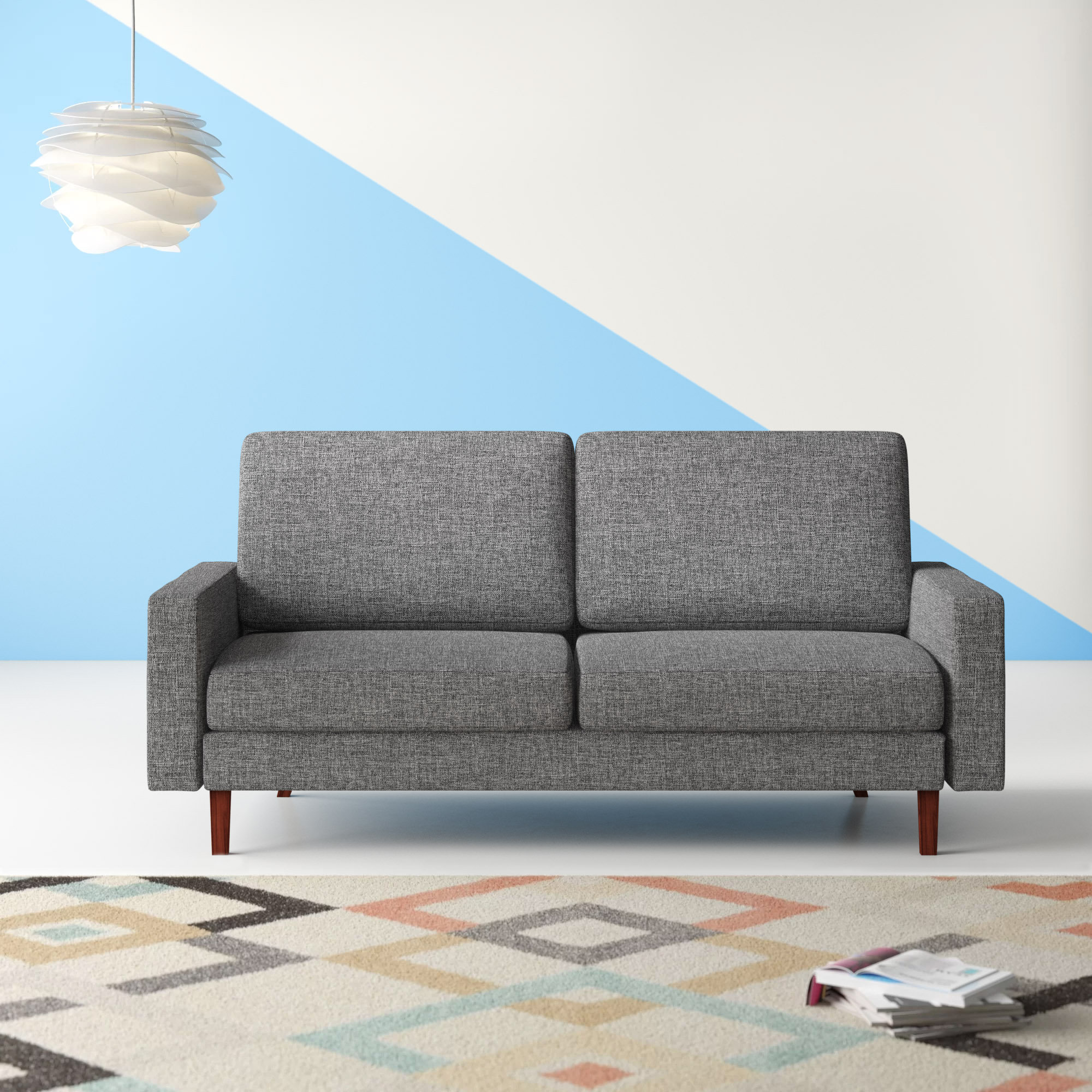 George Oliver 70" Square Arm Settee & Reviews - Wayfair Canada