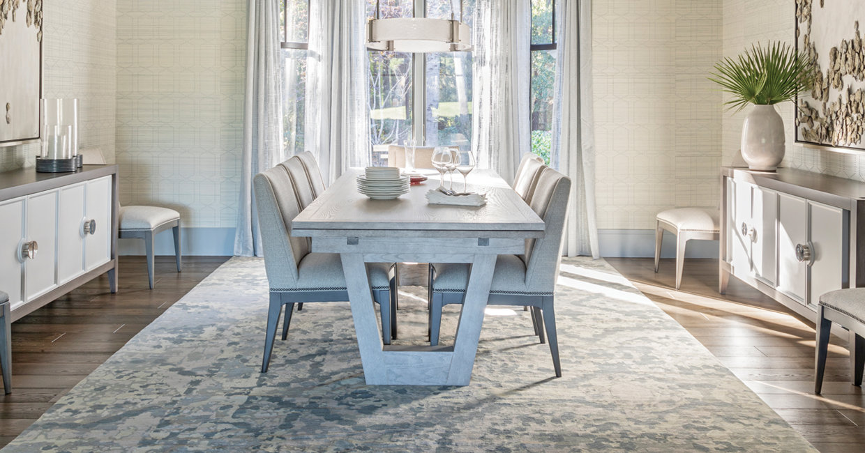 New Moon Rugs Lumina Abstract Hand-Knotted Silk/Wool Area Rug in Tan ...