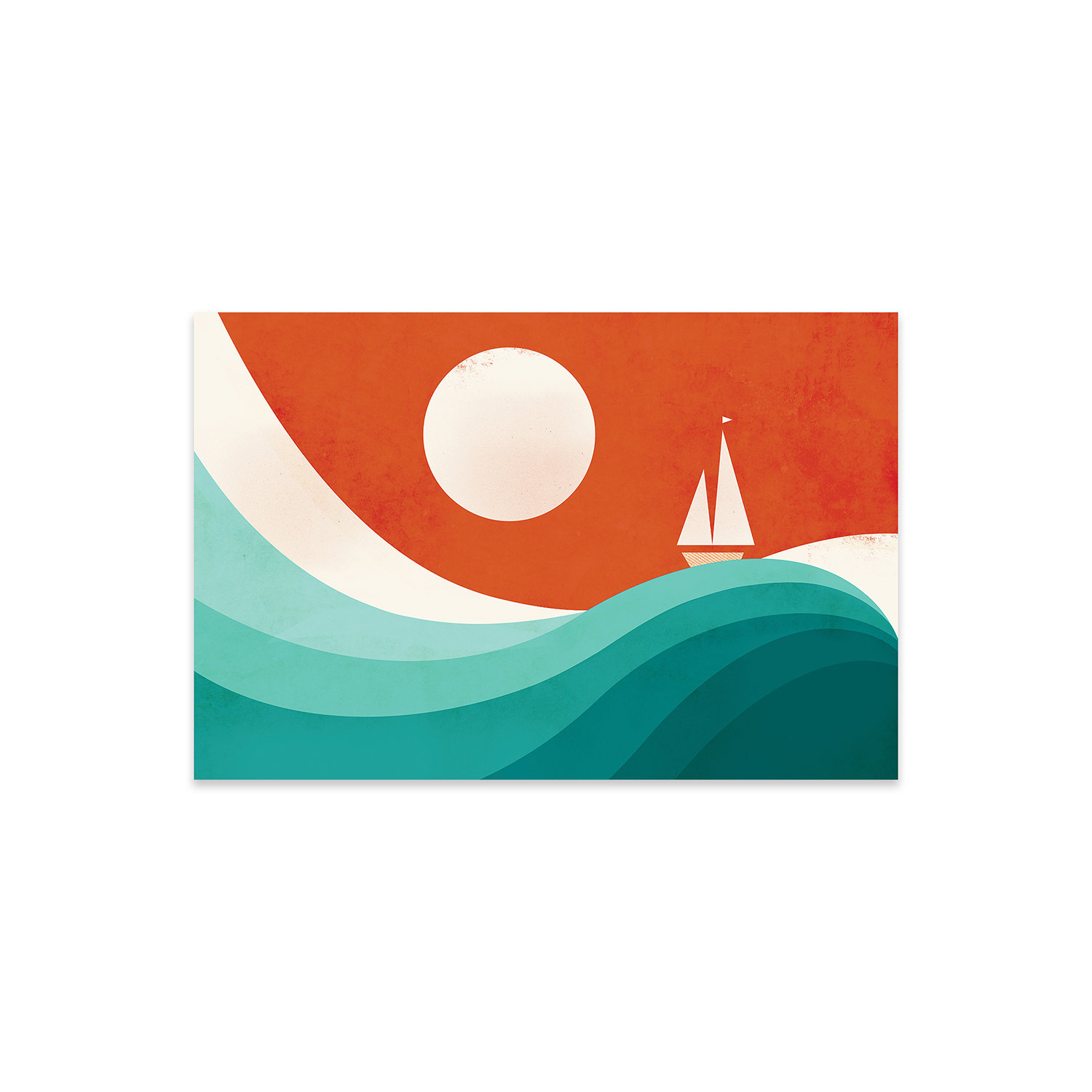 Ivy Bronx Wave (Night) by Jay Fleck - Unframed Graphic Art - Wayfair Canada