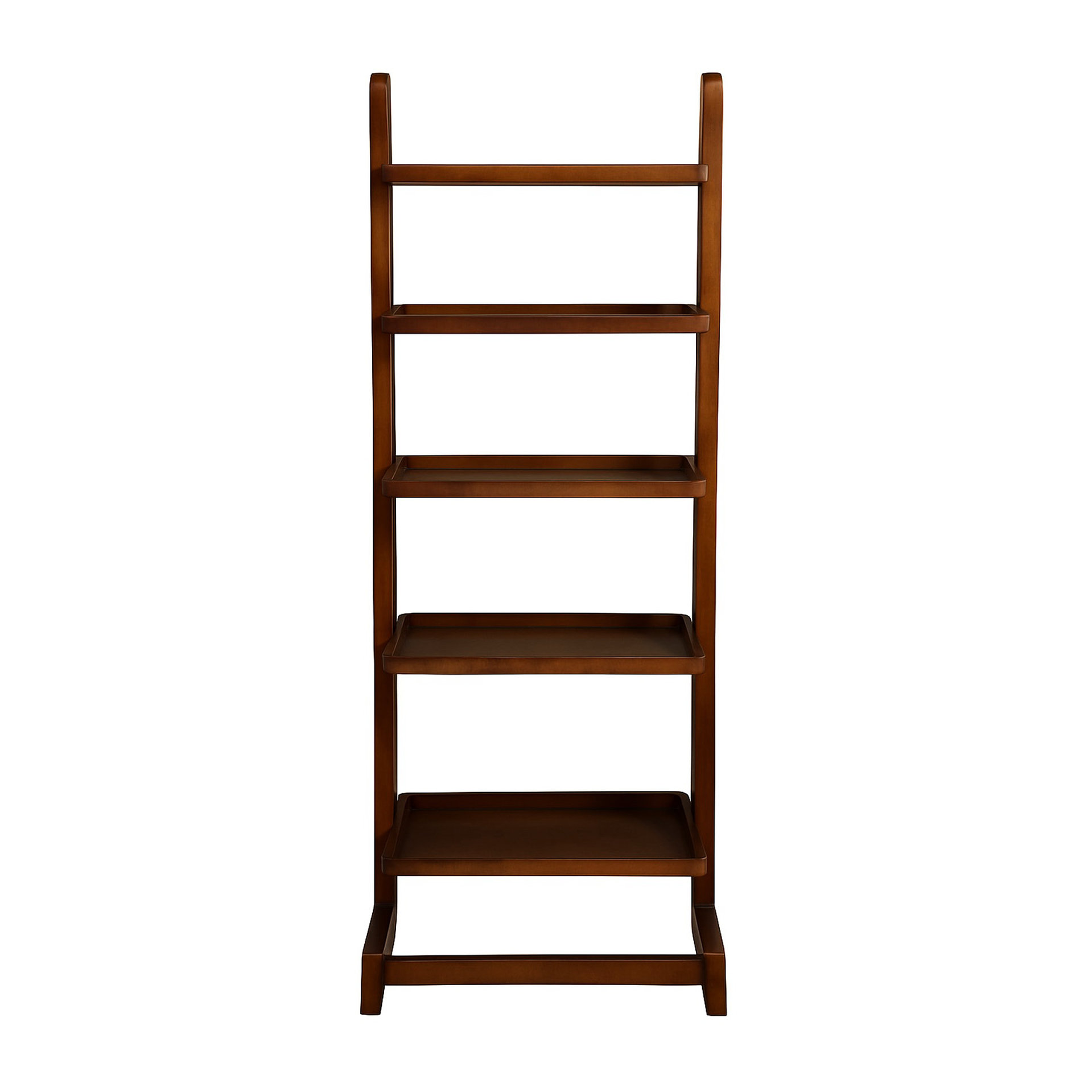 CaneCreations 5 Open Back Shelf, Antique Oak Radiance, Solid Wood+ ...