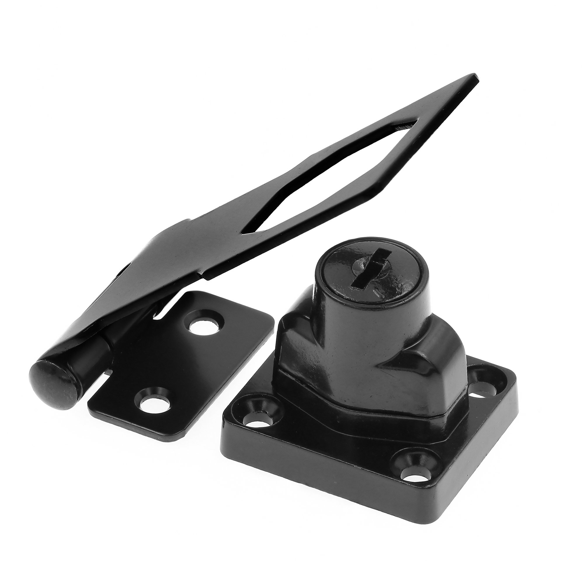 Prime-Line Door and Gate Safety Hasp Hinge Latch with Keyed Twist Knob ...