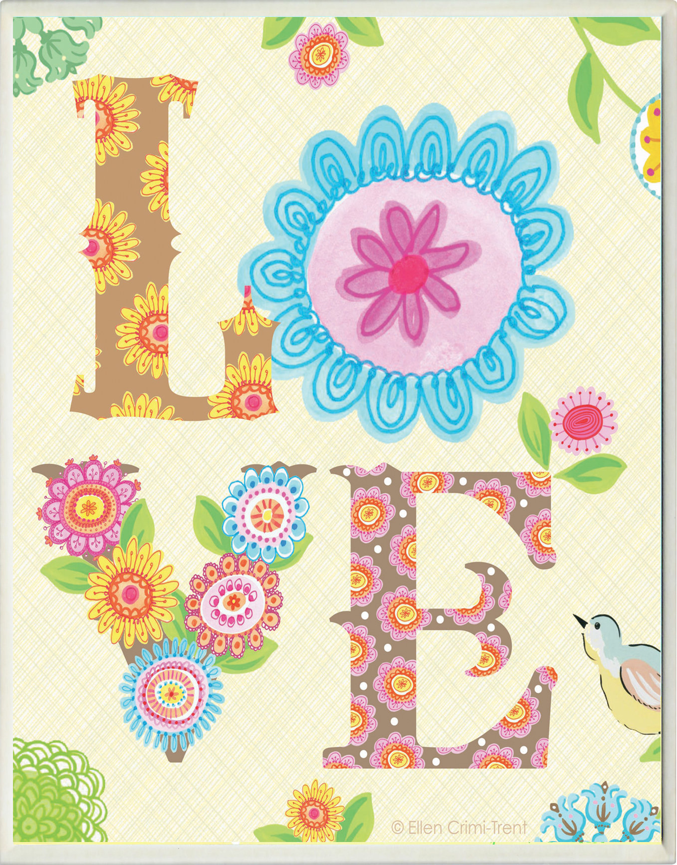Viv + Rae™ Emery Floral Love Wall Plaque & Reviews | Wayfair