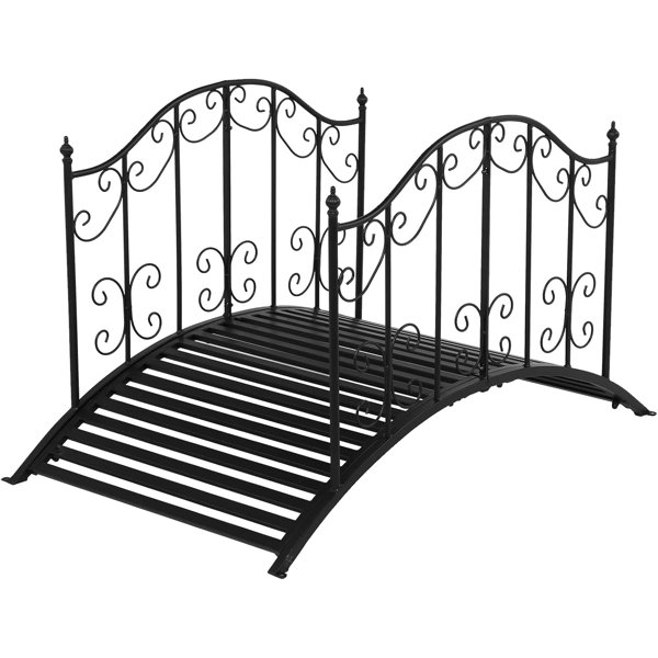 Darby Home Co Garden Bridge Yard Arch Path Bridge With Patterned ...