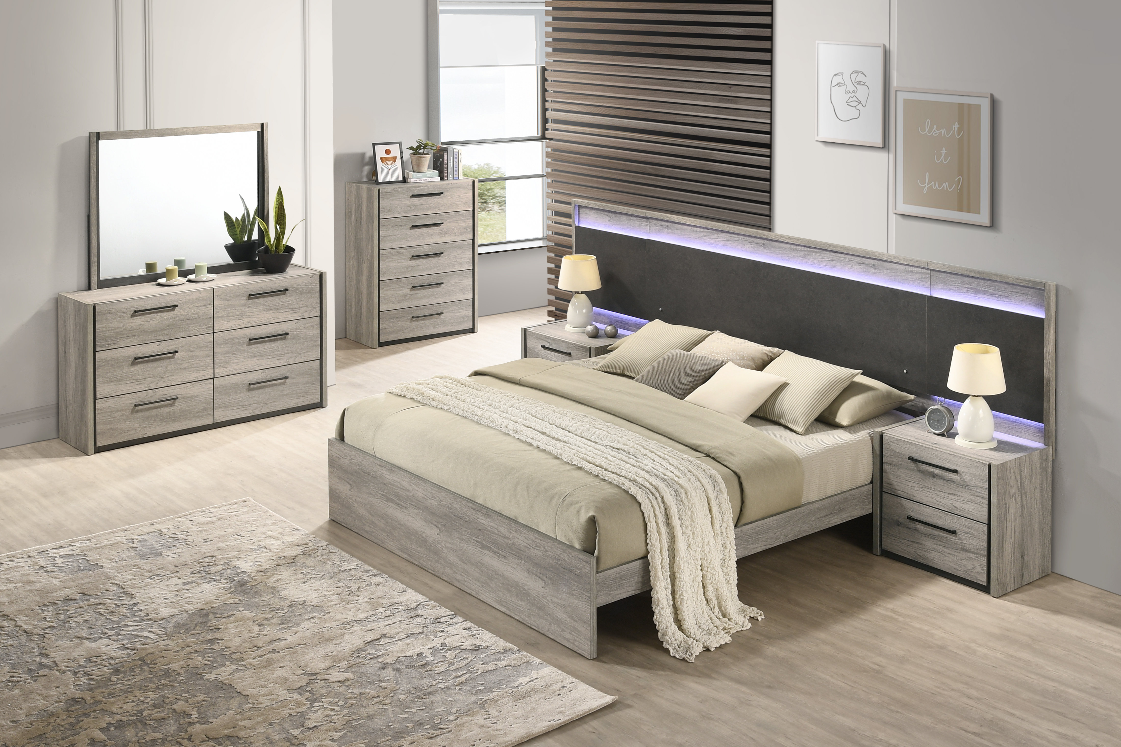 Ebern Designs Standard 8 Piece Bedroom Set & Reviews - Wayfair Canada